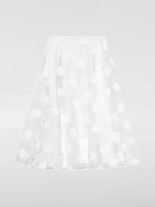 HERSKIND William Recycled Organza Skirt With Flower Appliqu