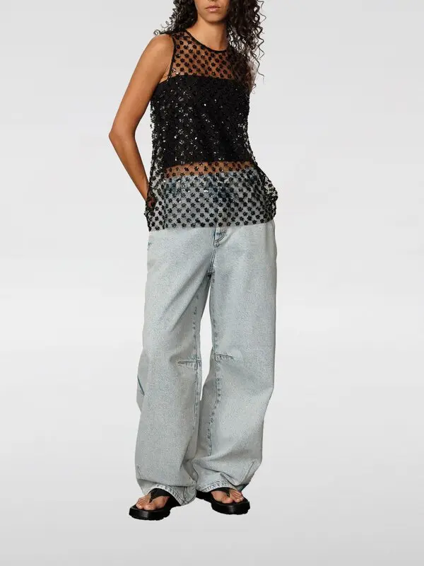 HERSKIND Sequin Embellished Tulle Top