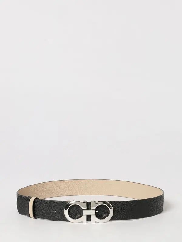 FERRAGAMO Gancini Belt - Beige