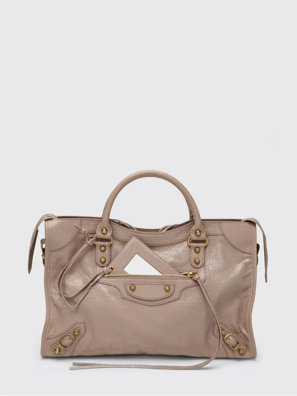 Balenciaga Le City Arena Lambskin Leather Bag - Beige