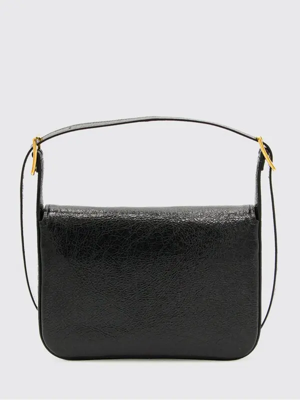 Balenciaga Arena Lambskin Shoulder Bag - Black