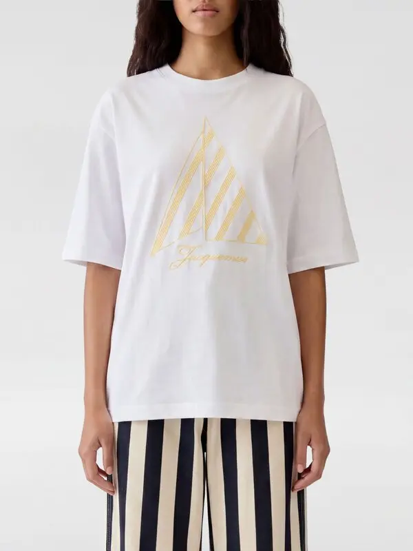 Jacquemus Cotton Graphic Print T-shirt - White