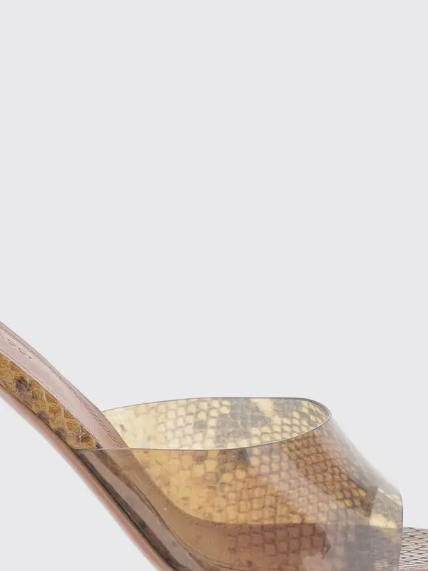 Amina Muaddi Python Print Pvc Mules