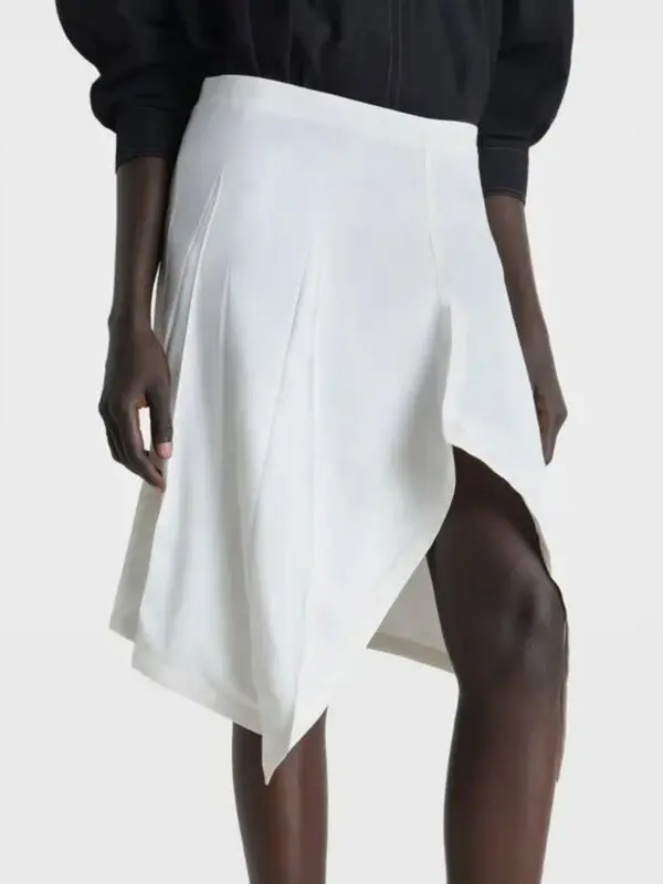 LEMAIRE Asymmetrical Viscose Midi Skirt
