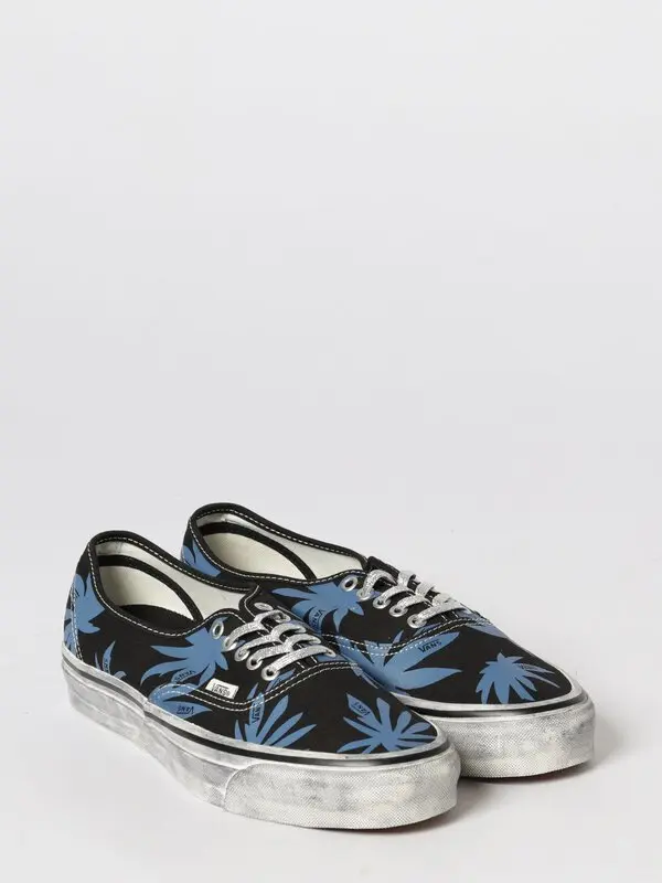 VANS Lx Authentic 44 Worn And Printed Canvas Sneakers - Black