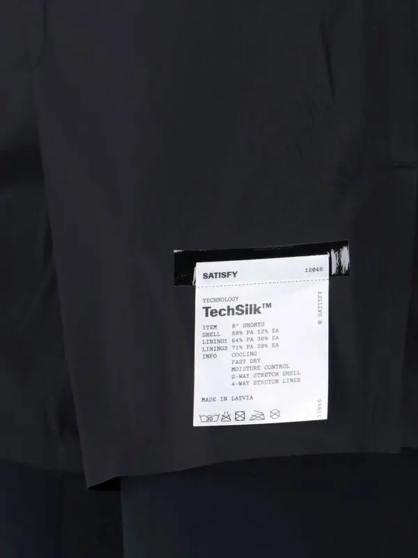 Satisfy Stretch Technical Fabric Sports Shorts - Black