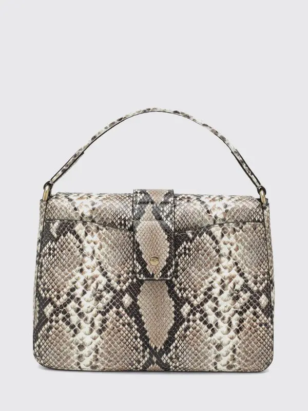Burberry Rider Python Print Leather Bag