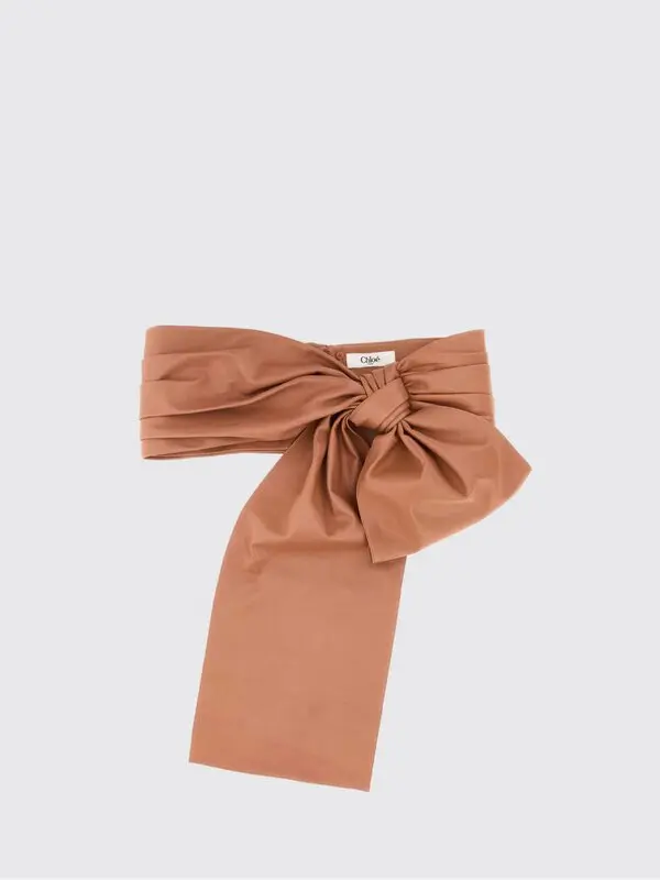 Chloé Draped Lambskin Belt - Pink