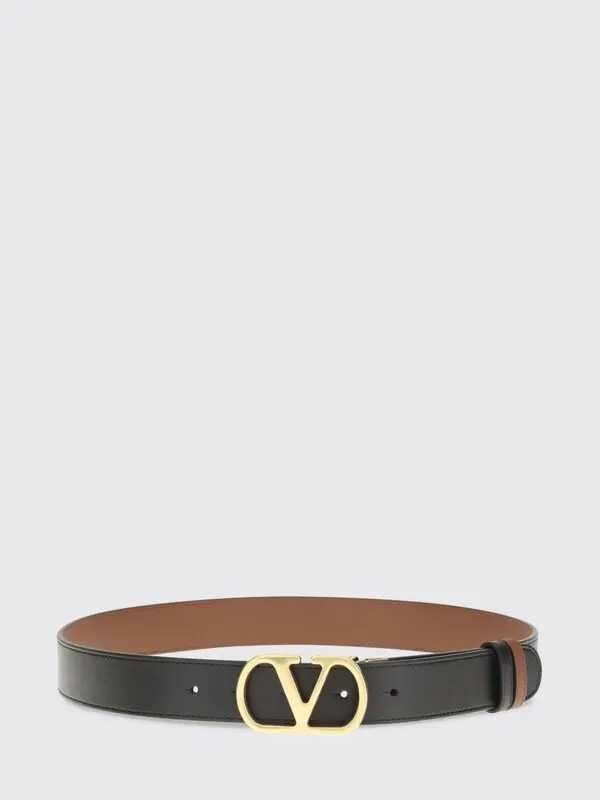 Valentino Garavani Vlogo Signature Reversible Belt - Black 1
