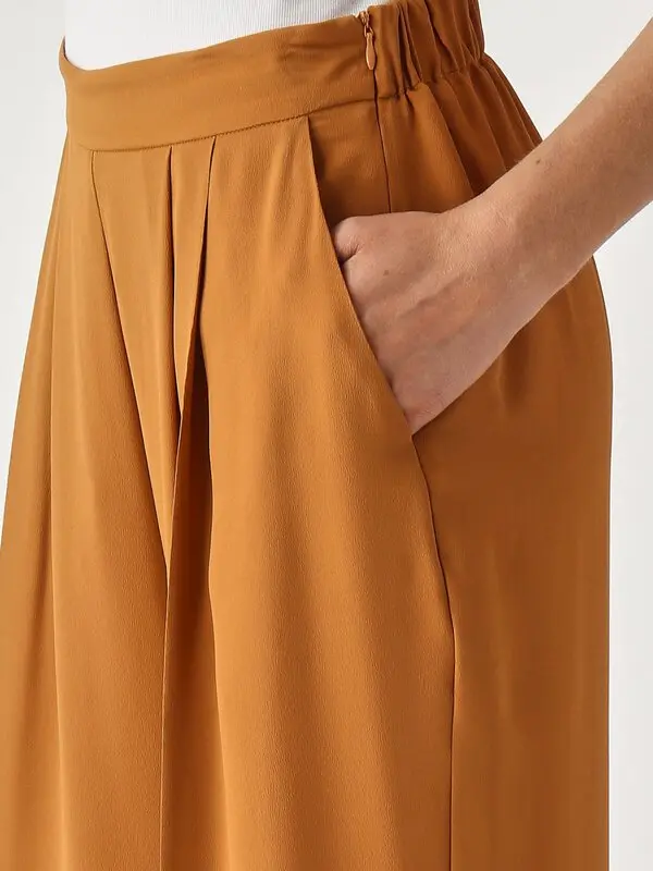 Malìparmi High-waisted Palazzo Trousers In Viscose