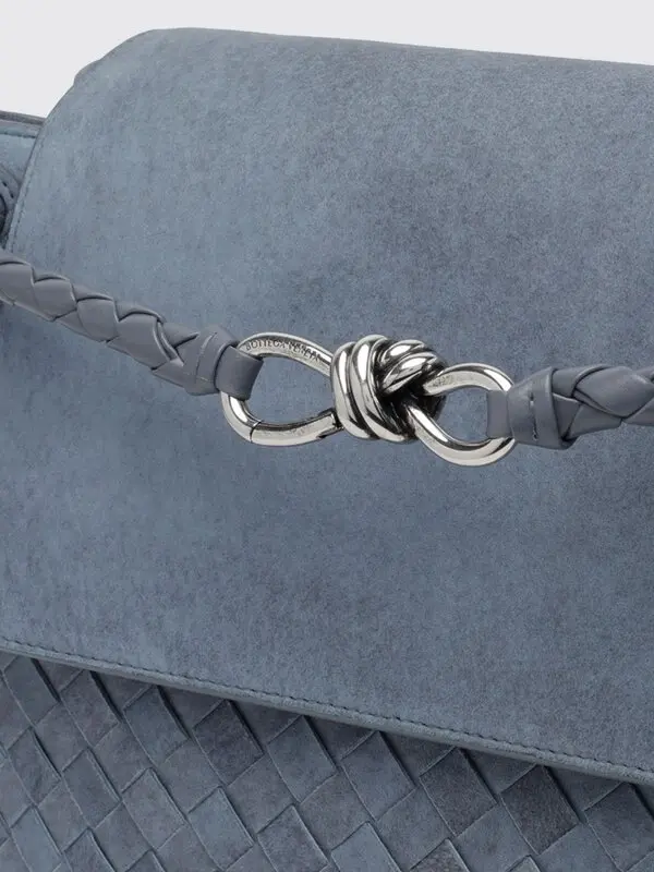 Bottega Veneta Andiamo Woven Suede Bag