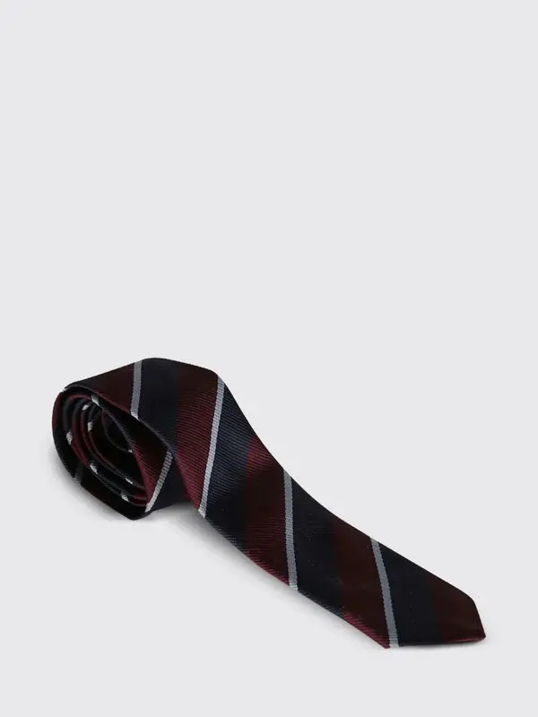 THE FRANKIE SHOP Classic Striped Satin Neck Tie - Red