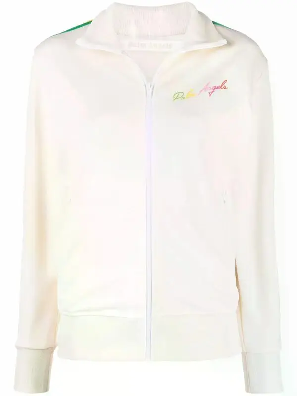 Palm Angels Miami Logo Sports Jacket - Neutrals