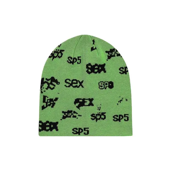 SP5DER Sex Skully Beanie - Green