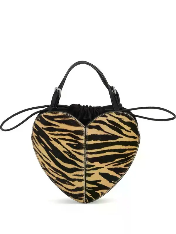 ROTATE BY BIRGER CHRISTENSEN Heart Leather Tote Bag - Neutrals