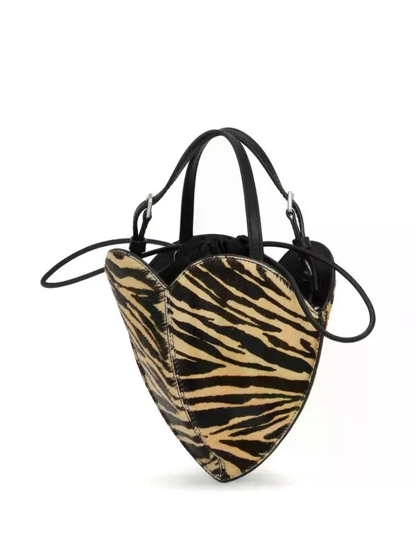 ROTATE BY BIRGER CHRISTENSEN Heart Leather Tote Bag - Neutrals