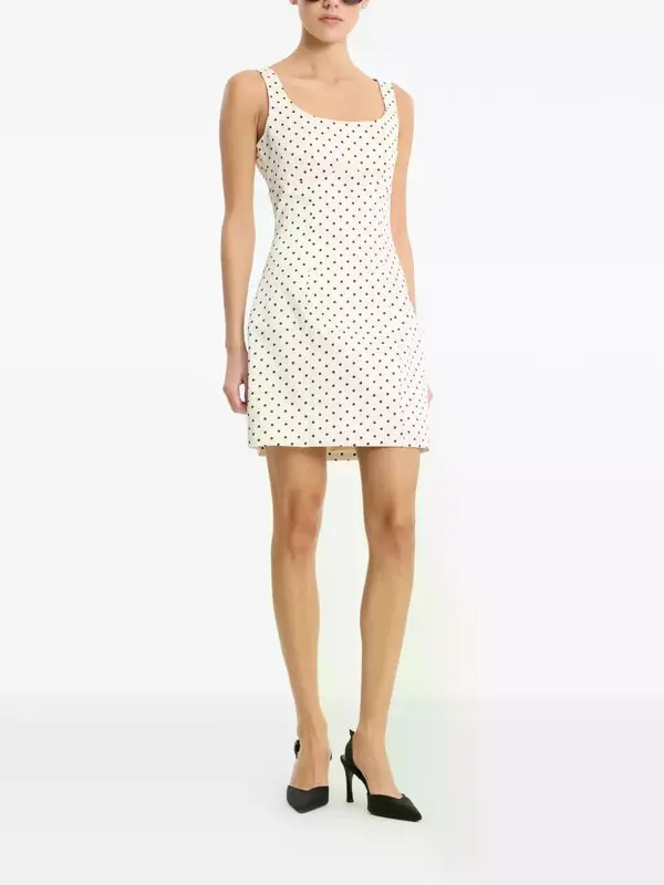 ROTATE BY BIRGER CHRISTENSEN Sleeveless Polka Dot Dress