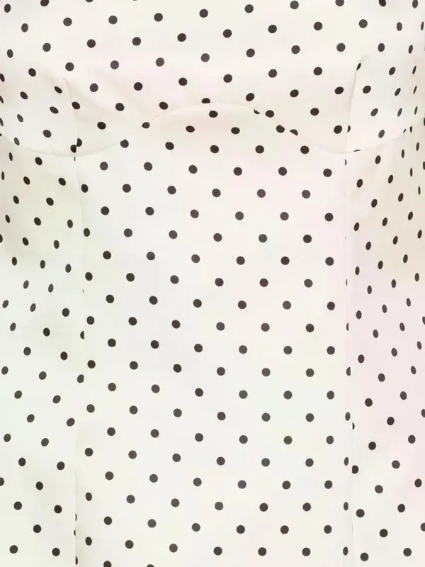 ROTATE BY BIRGER CHRISTENSEN Sleeveless Polka Dot Dress