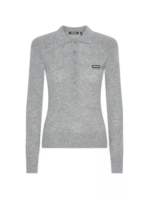ROTATE BY BIRGER CHRISTENSEN Long-sleeve Polo Top