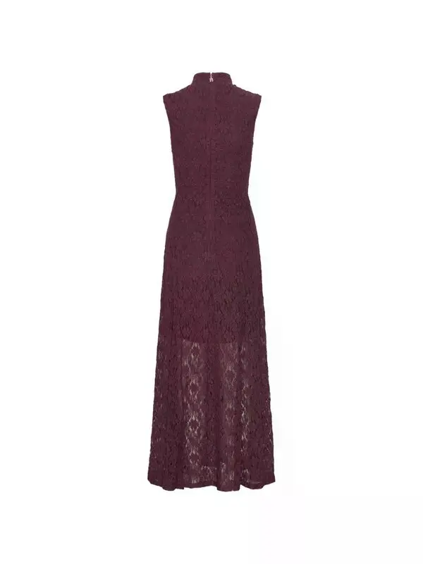 ROTATE BY BIRGER CHRISTENSEN Bordeaux Lace Maxi Dress