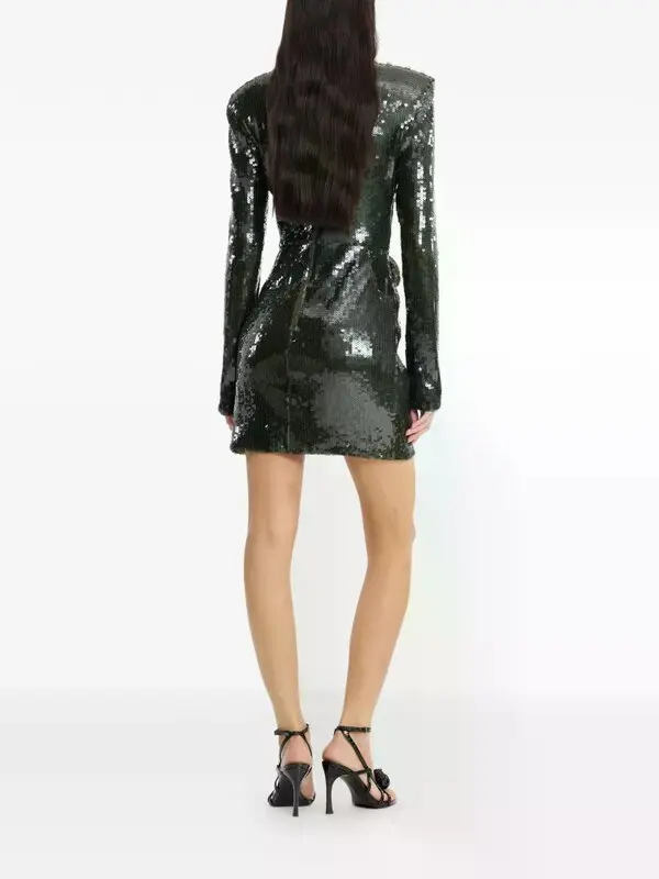 ROTATE BY BIRGER CHRISTENSEN Sequin Embellished Mini Dress