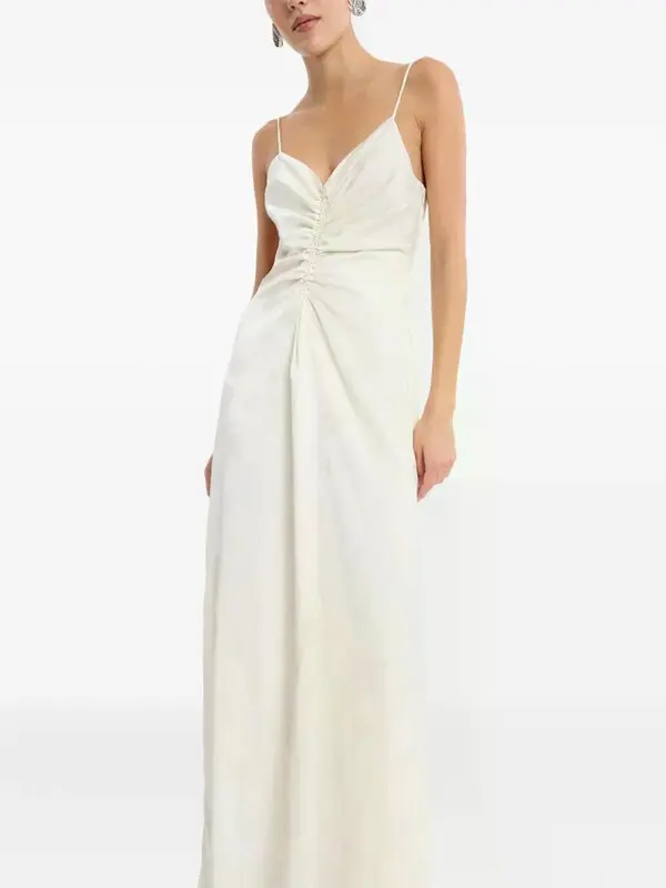 ROTATE BY BIRGER CHRISTENSEN Drapy Slip Maxi Dress