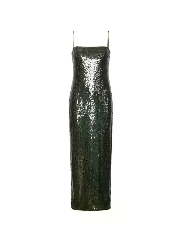 ROTATE BY BIRGER CHRISTENSEN Sequined Maxi Dress - Green