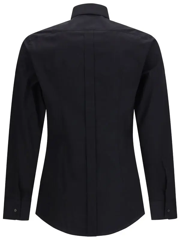 Dolce & Gabbana Stretch Poplin Shirt - Black