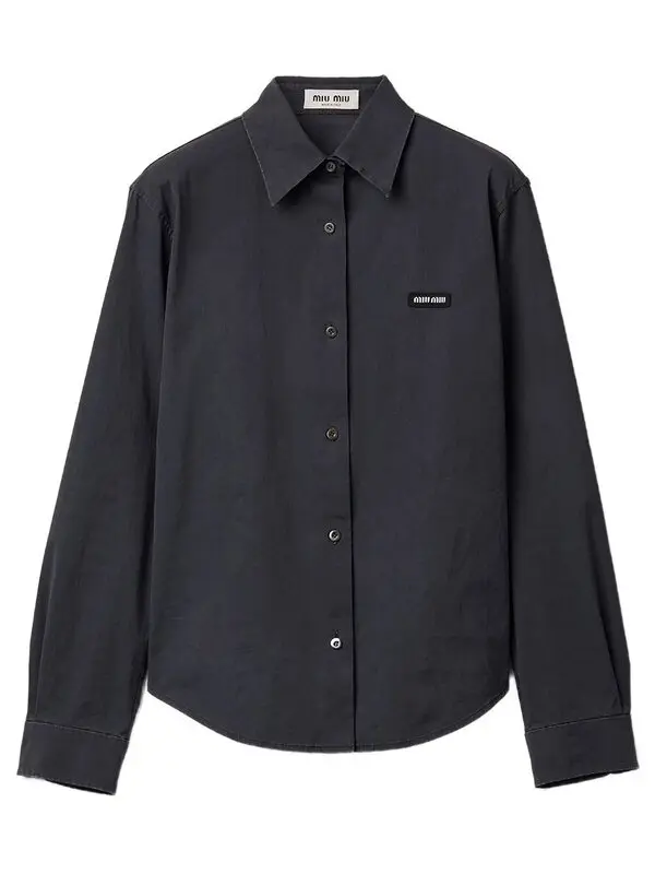 Dolce & Gabbana Stretch Poplin Shirt - Black