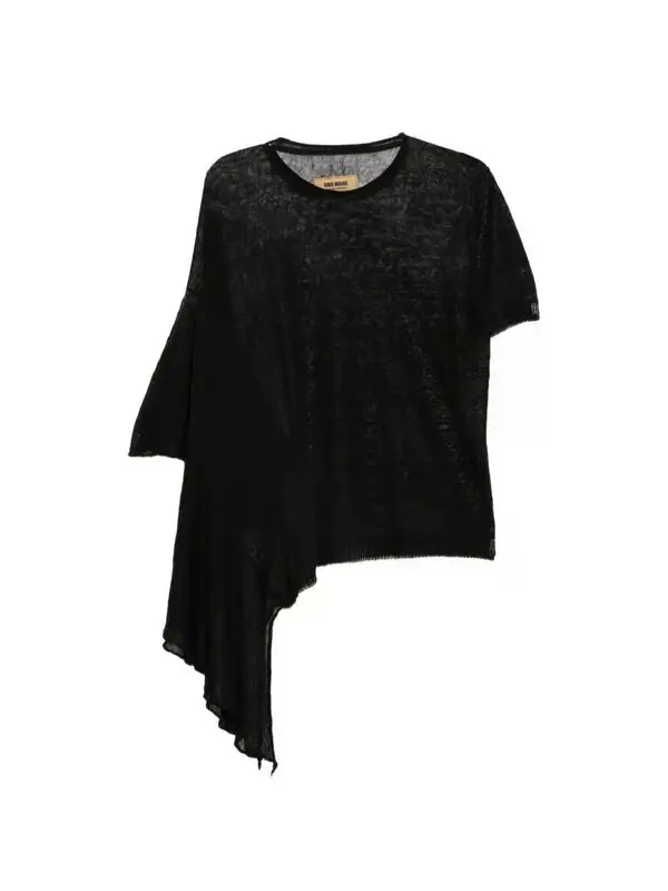 UMA WANG Asymmetric Knitted Top