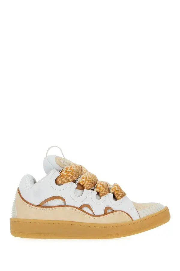 LANVIN Curb" Sneakers With Embroidered Laces - Multicolor