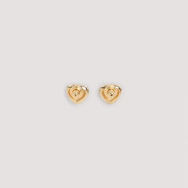 Valentino Garavani Heart Crystal Stud Earrings