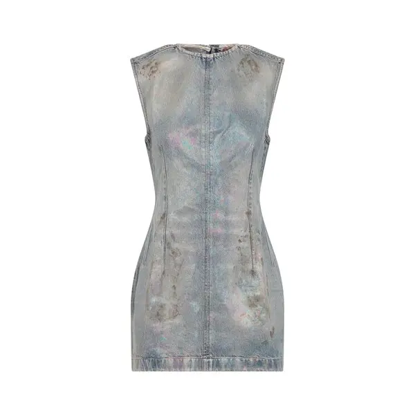 Acne Studios Sleeveless Denim Mini Dress - Blue