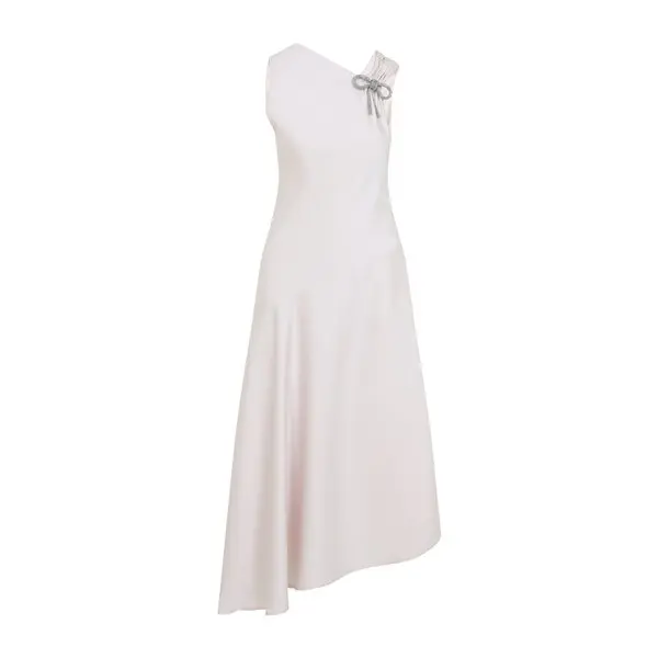 JIL SANDER Asymmetric Dress With Diagonal Cut - Multicolor