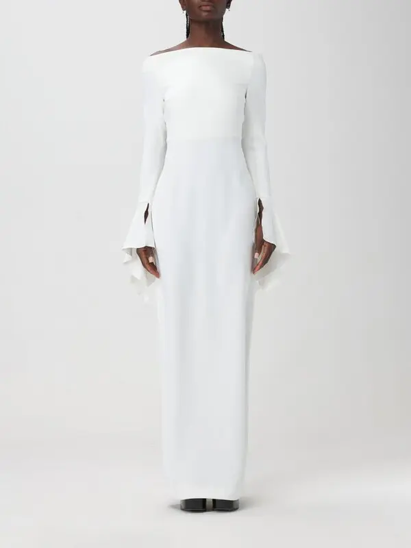 Solace London Off-the-shoulder Maxi Dress With Flared Sleeves