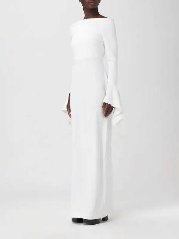 Solace London Off-the-shoulder Maxi Dress With Flared Sleeves