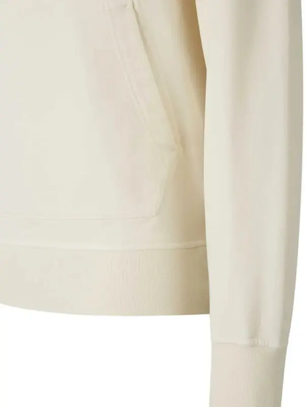 Stone Island Regular-fit Hooded Sweatshirt - White