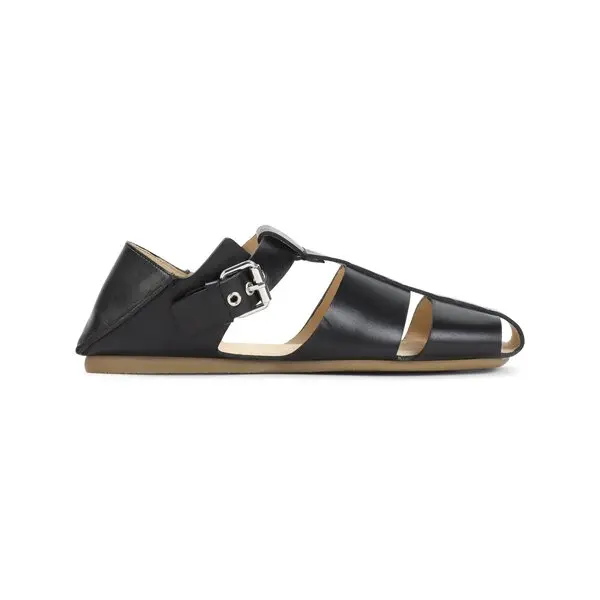 LEMAIRE Fisherman Slip On Sandals - Black