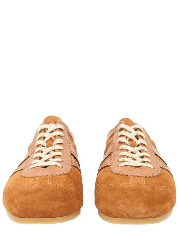 Dries Van Noten Suede Lace-up Sneakers - Brown
