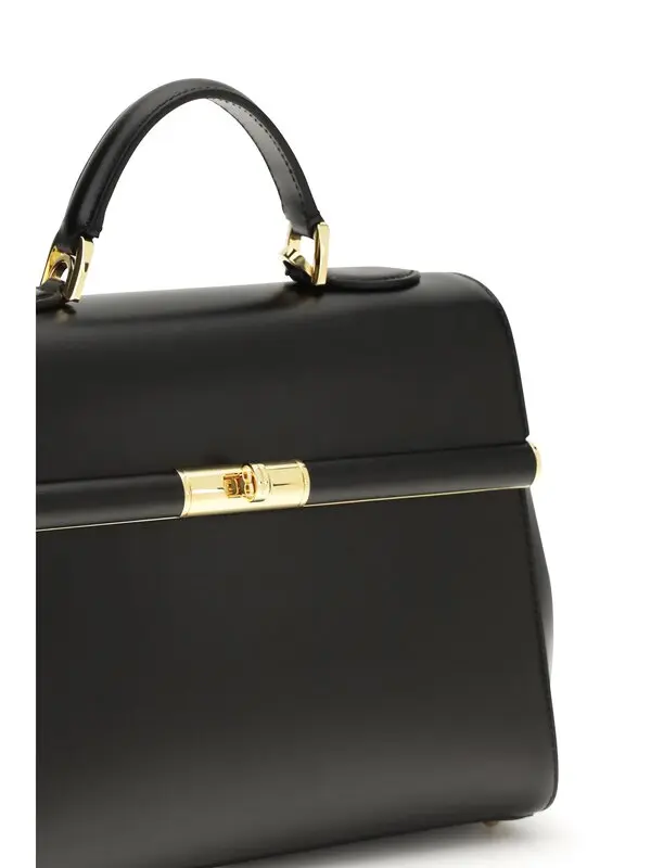 Dolce & Gabbana Marlene Leather Handbag With Turn Lock