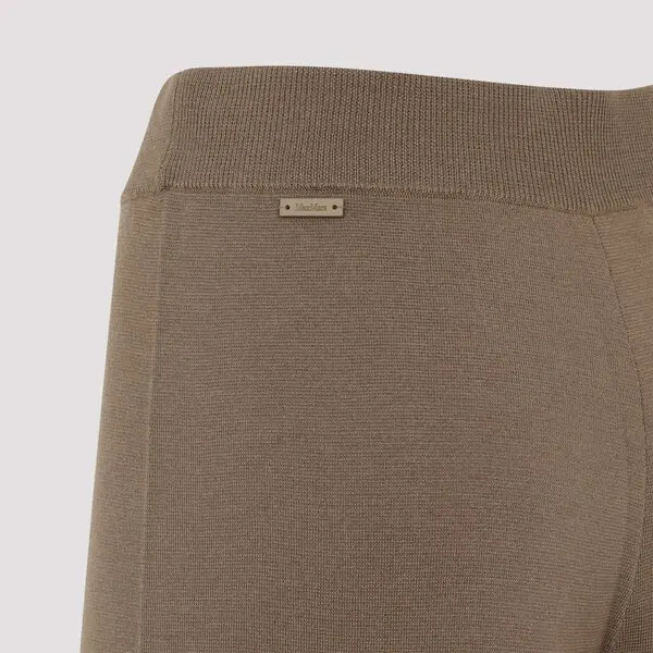 Max Mara Virgin Wool Wide-leg Pants - Multicolor