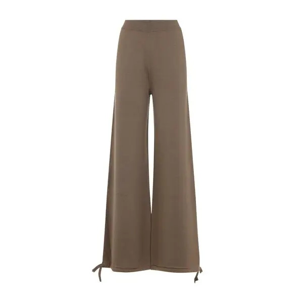 Max Mara Virgin Wool Wide-leg Pants - Multicolor