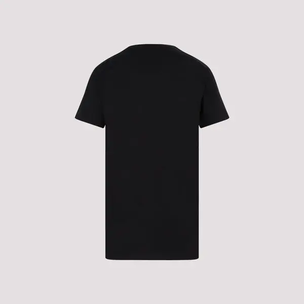 Moncler Cotton T-shirt With Logo Patch - Black