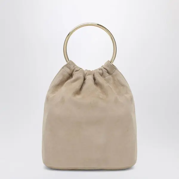 Prada Mini Bucket Bag In Suede - Orange