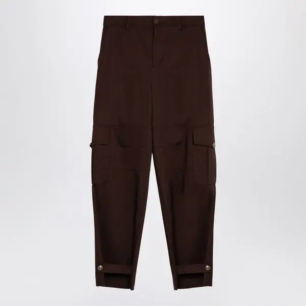 Moschino Wide Cargo Trousers - Brown