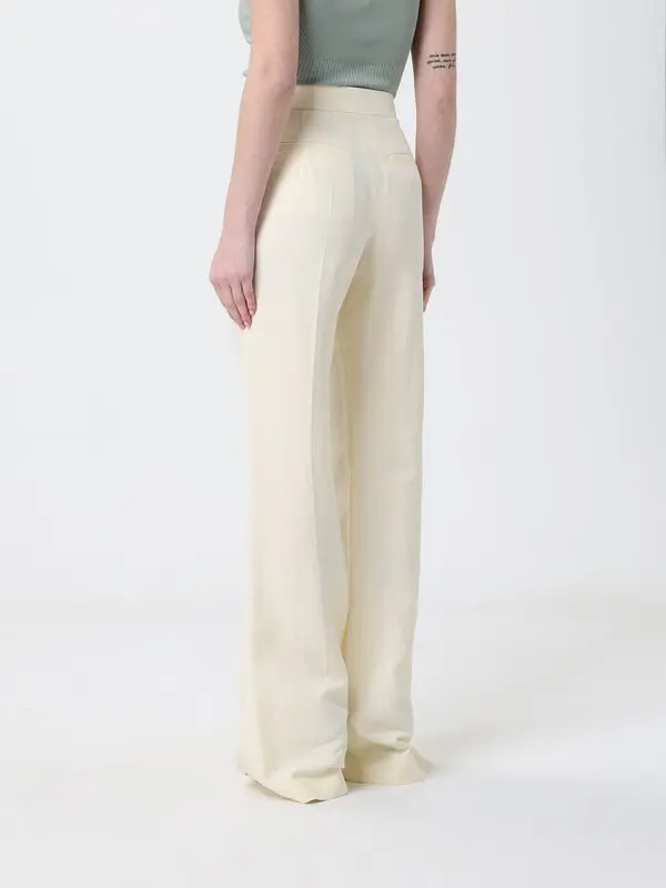 Max Mara Tailored Wide Leg Trousers - Gold
