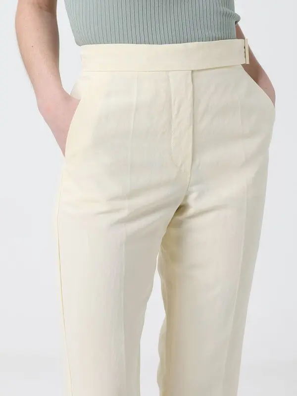 Max Mara Tailored Wide Leg Trousers - Gold