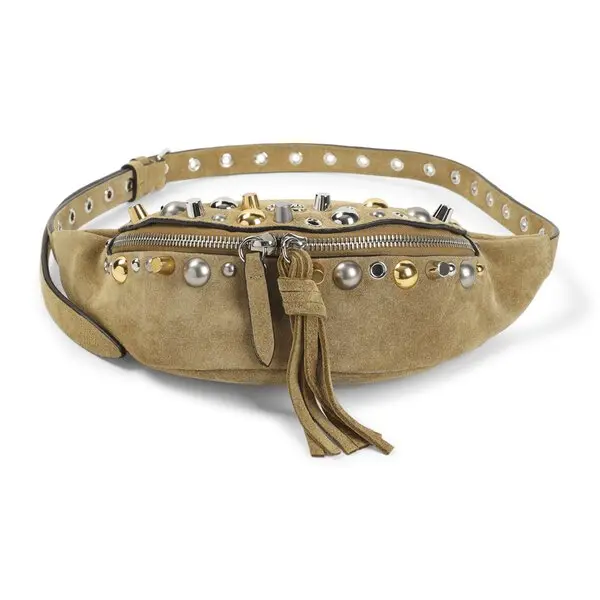 Valentino Garavani Embellished Suede Belt Bag