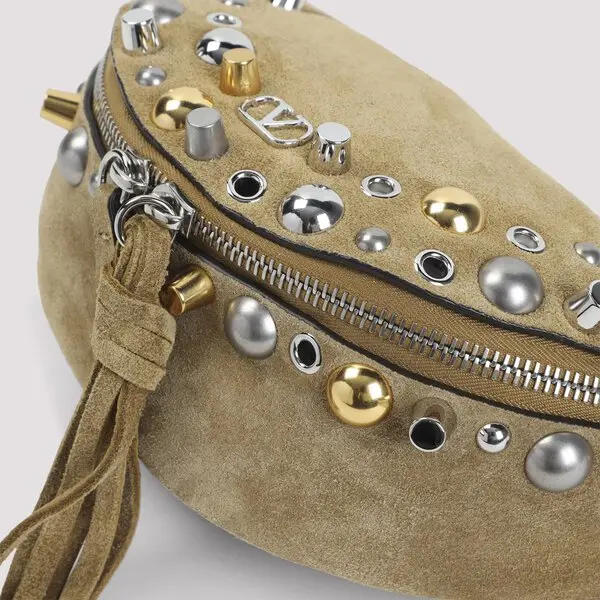 Valentino Garavani Embellished Suede Belt Bag
