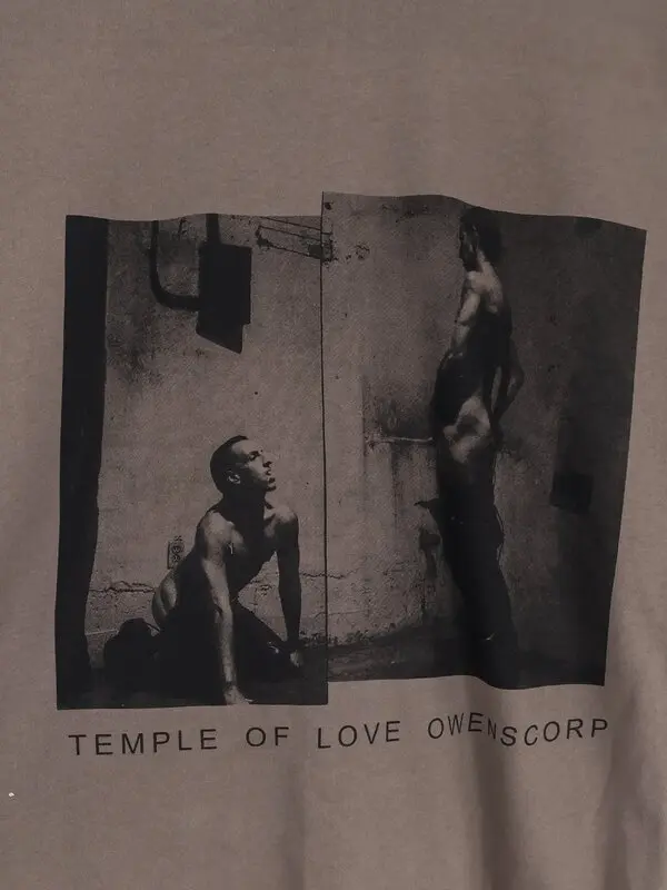 Rick Owens Cotton T-shirt With Level Print On The Front - Black